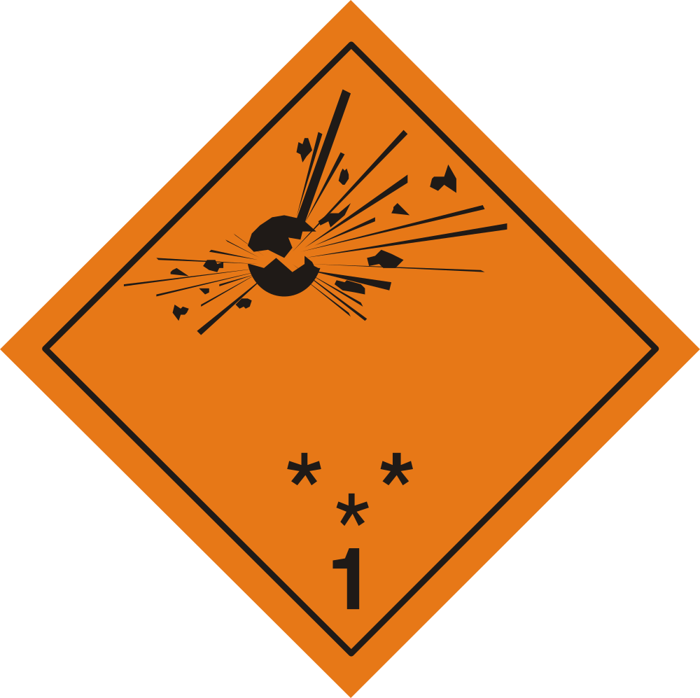 OnlineLabels Clip Art - ADR Pictogram 1 - Explosives OnlineLabels Clip Art - ADR Pictogram 1 - Explosives